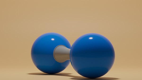 N2 Nitrogen Molecule model - TurboSquid 1720857