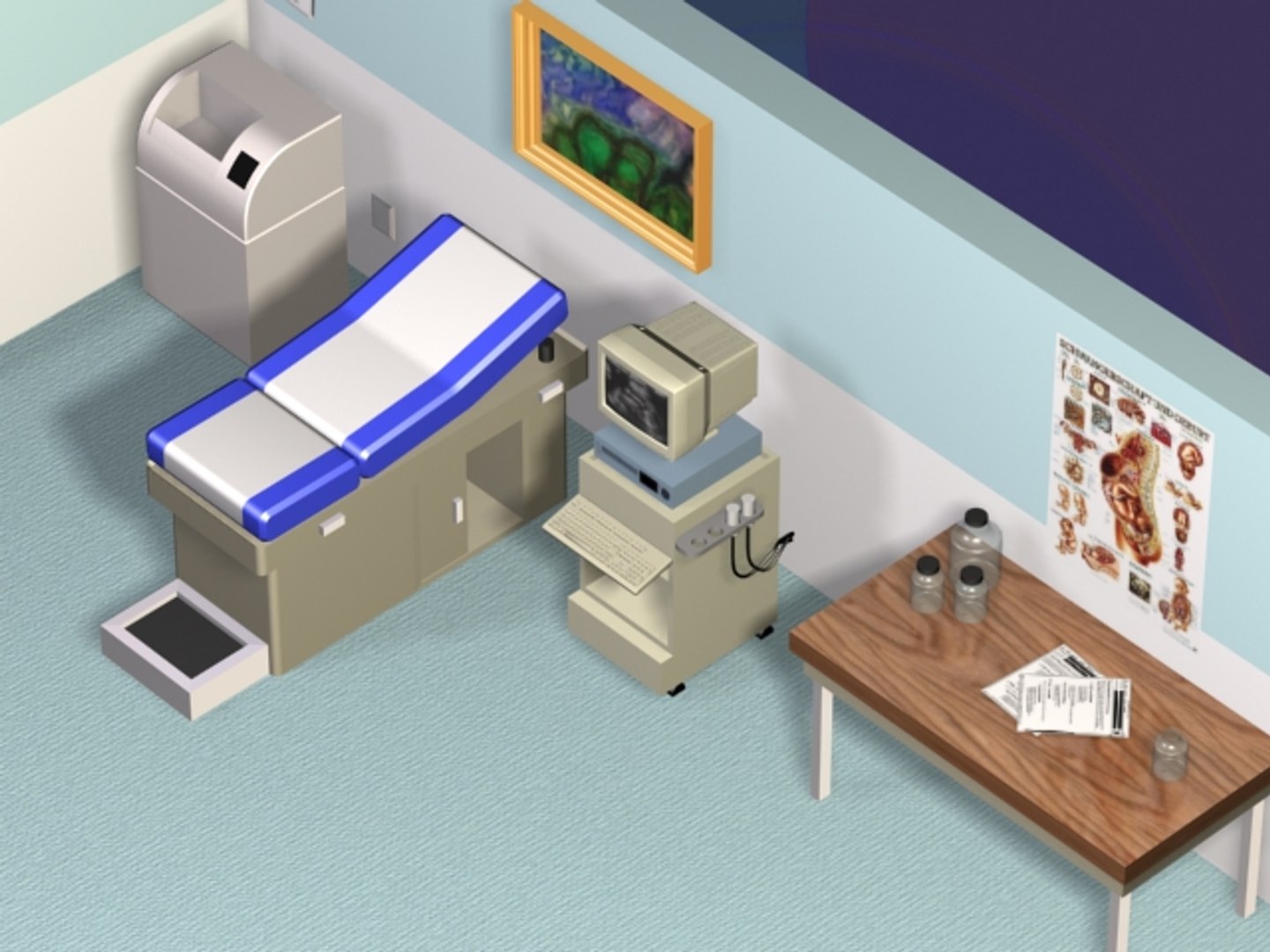 Ultrasound Room 3d Model