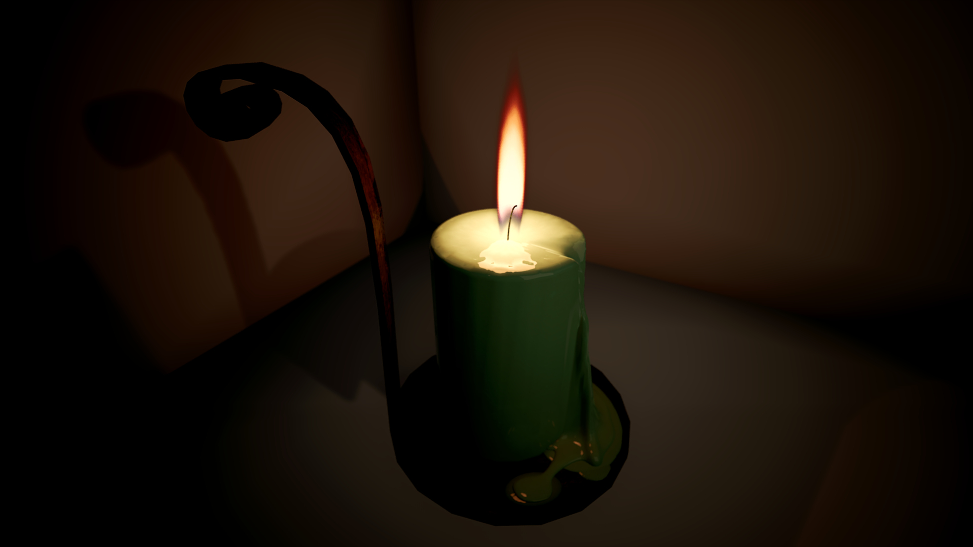 3D Model Simple Candle - TurboSquid 1764816