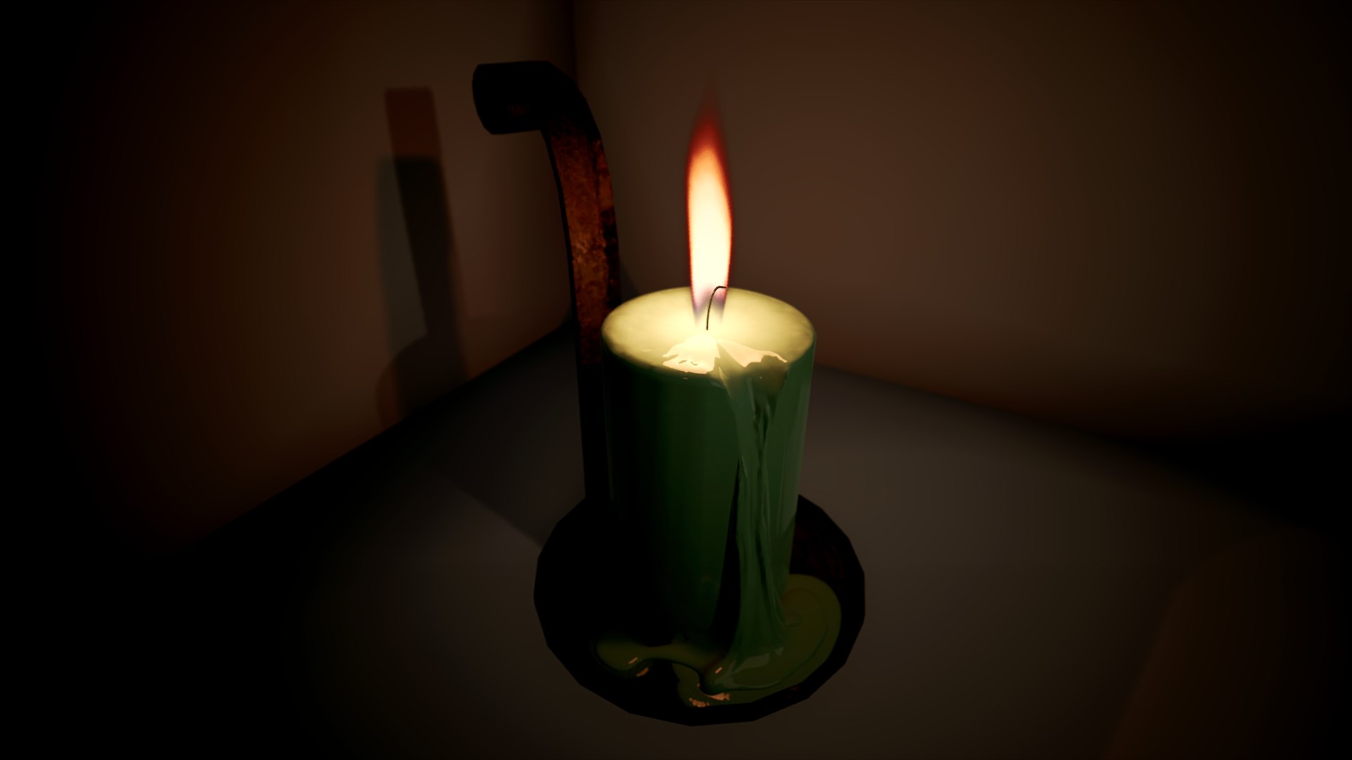 3D Model Simple Candle - TurboSquid 1764816