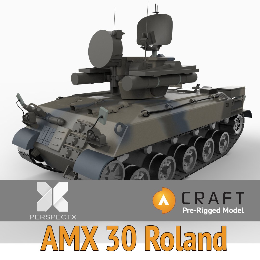 3ds pre-rigged amx-30 roland rigged