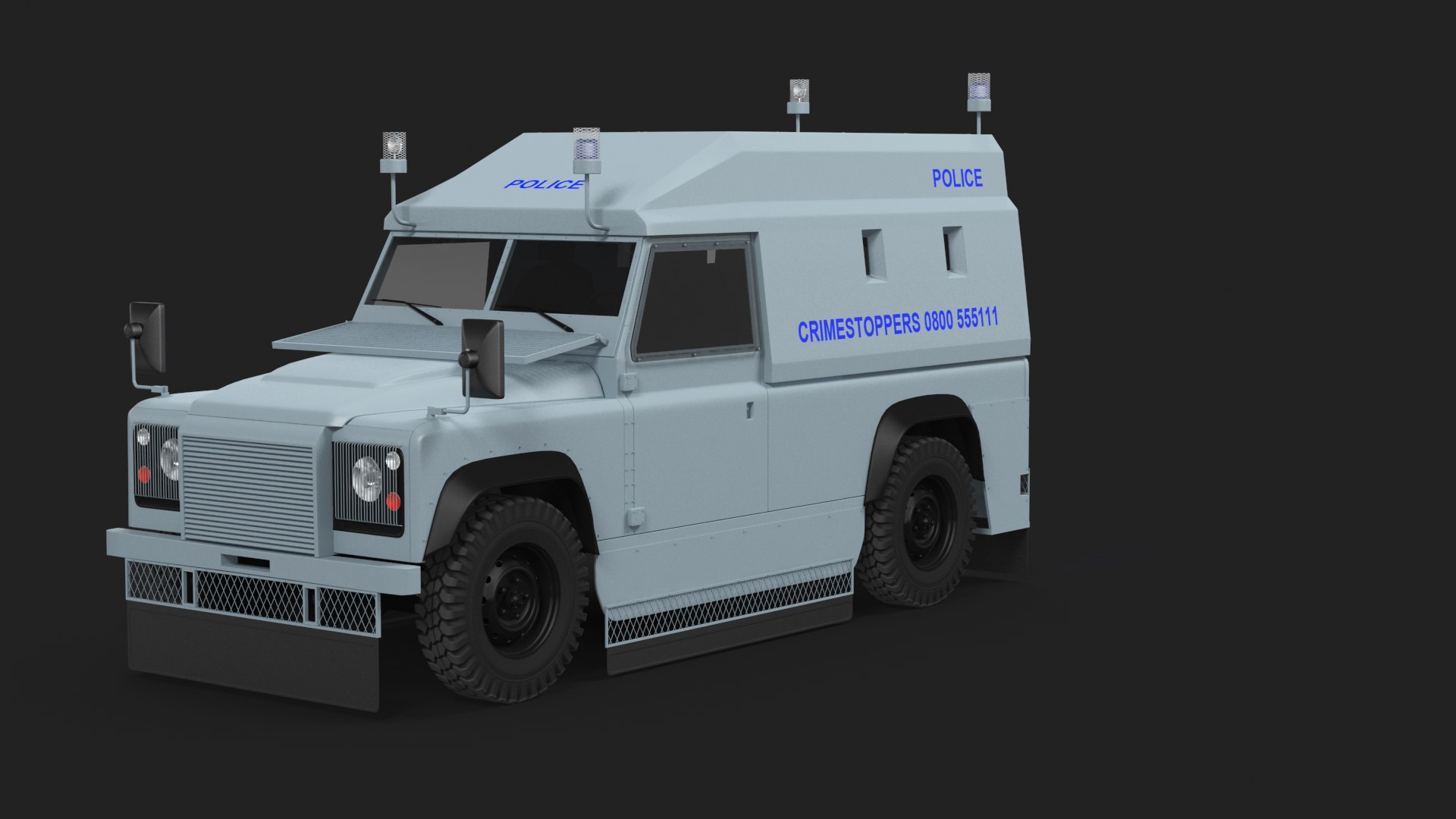 3D Police Tangi - TurboSquid 1731538