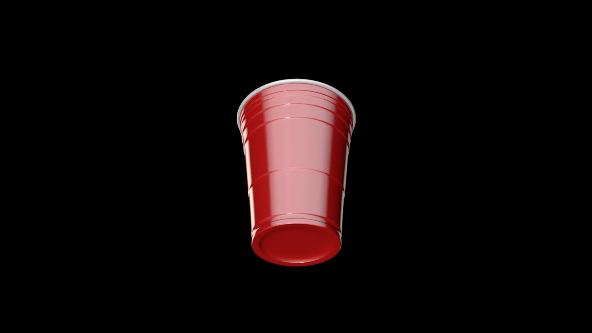 3D model red plastic cup - TurboSquid 1188330