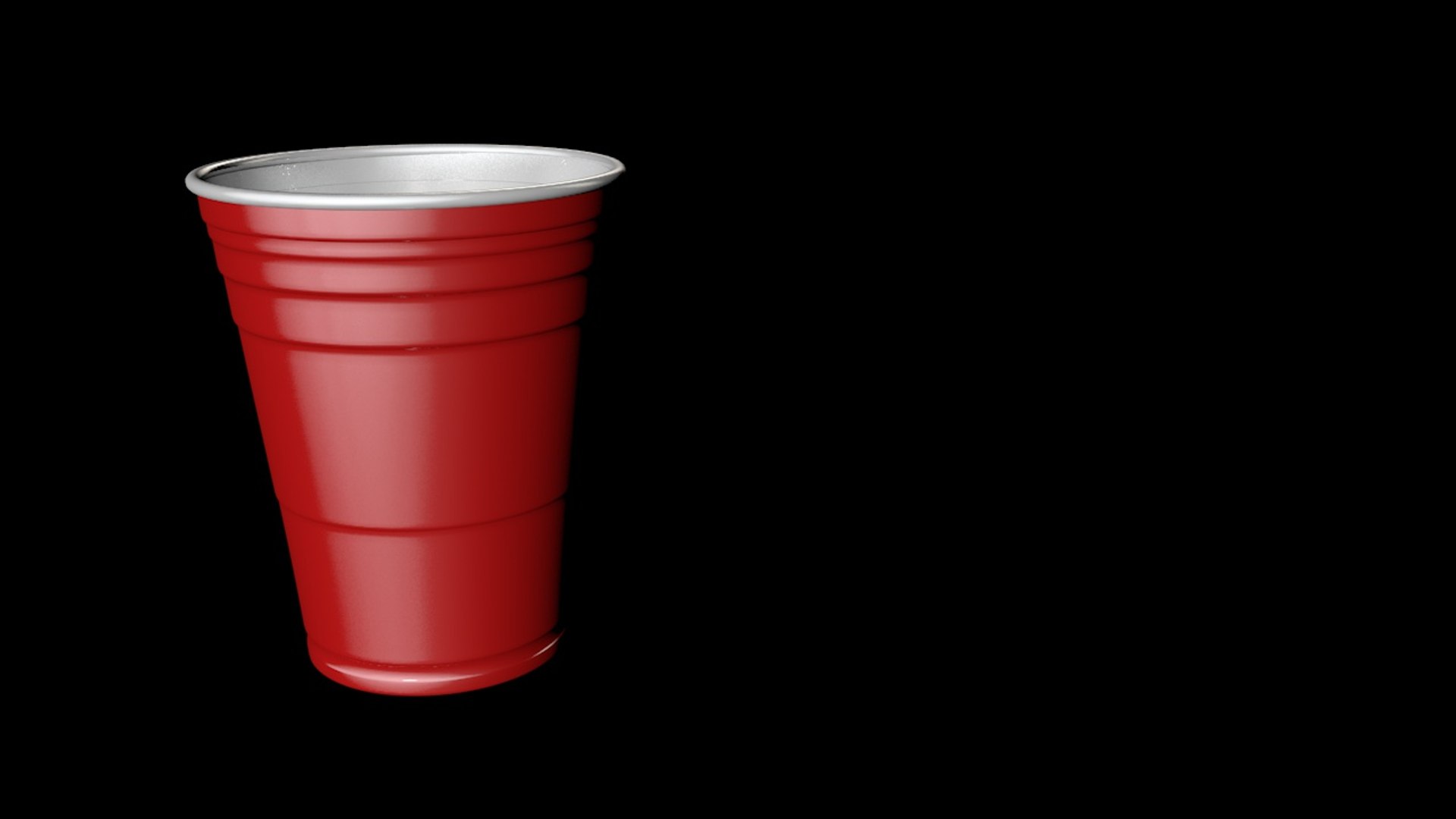 3D model red plastic cup - TurboSquid 1188330