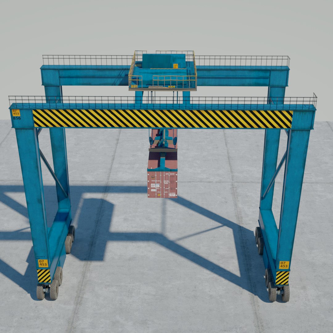 3D Crane Container - TurboSquid 1262591