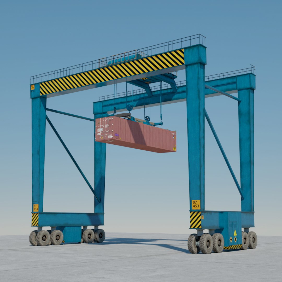 3D Crane Container - TurboSquid 1262591