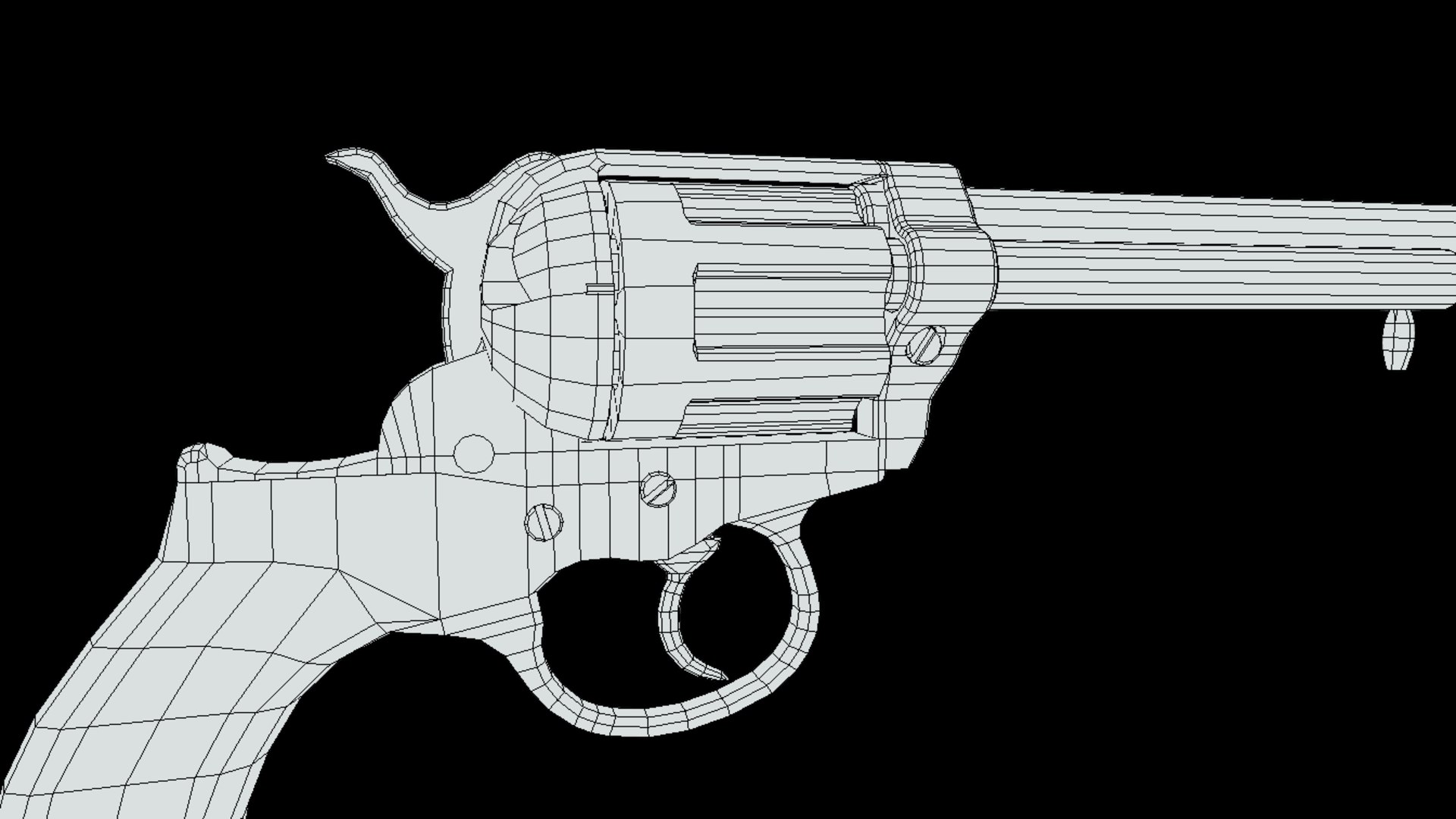 3D Model Double Action Revolver - TurboSquid 1913834