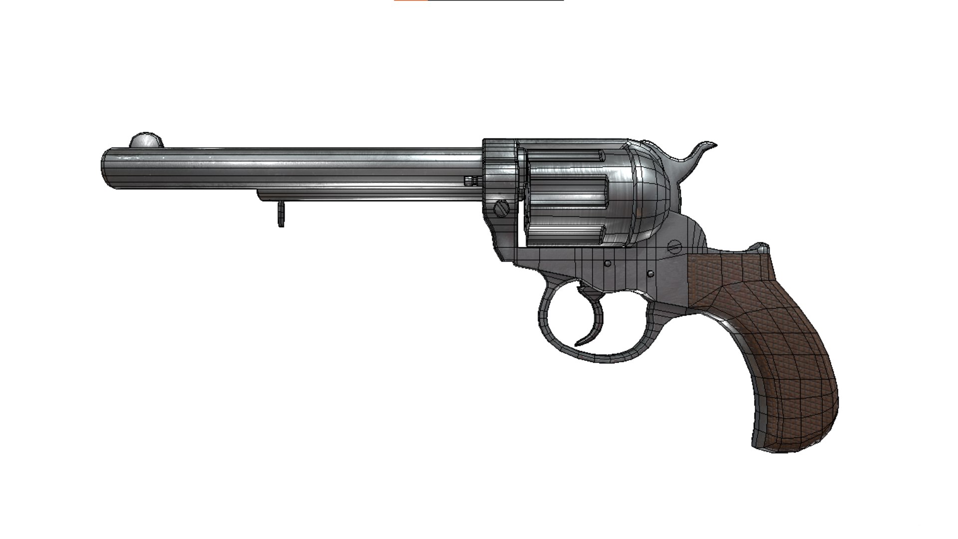 3D Model Double Action Revolver - TurboSquid 1913834