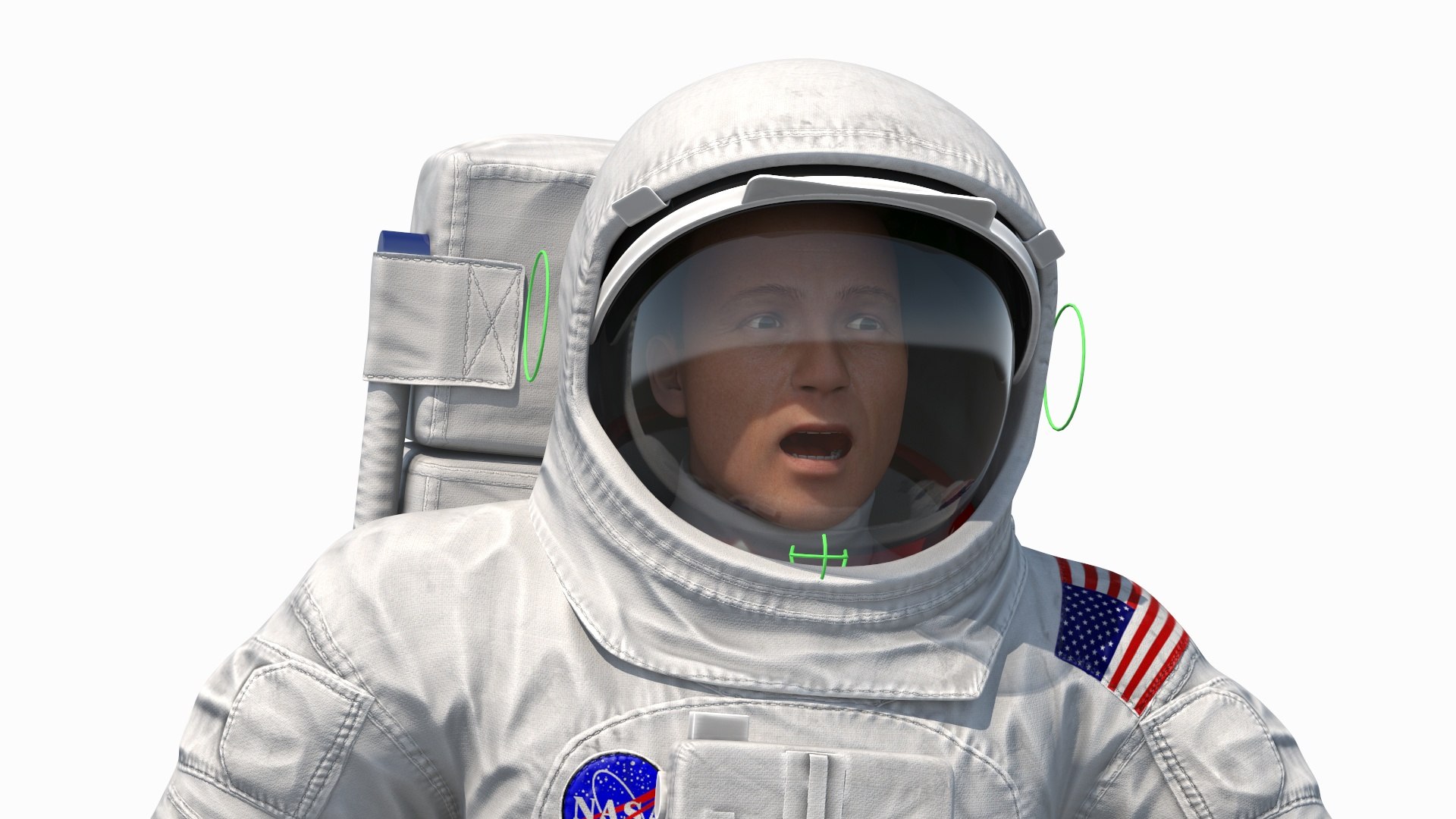 3D NASA Astronaut Suit A7L Rigged For Maya Model - TurboSquid 2390023