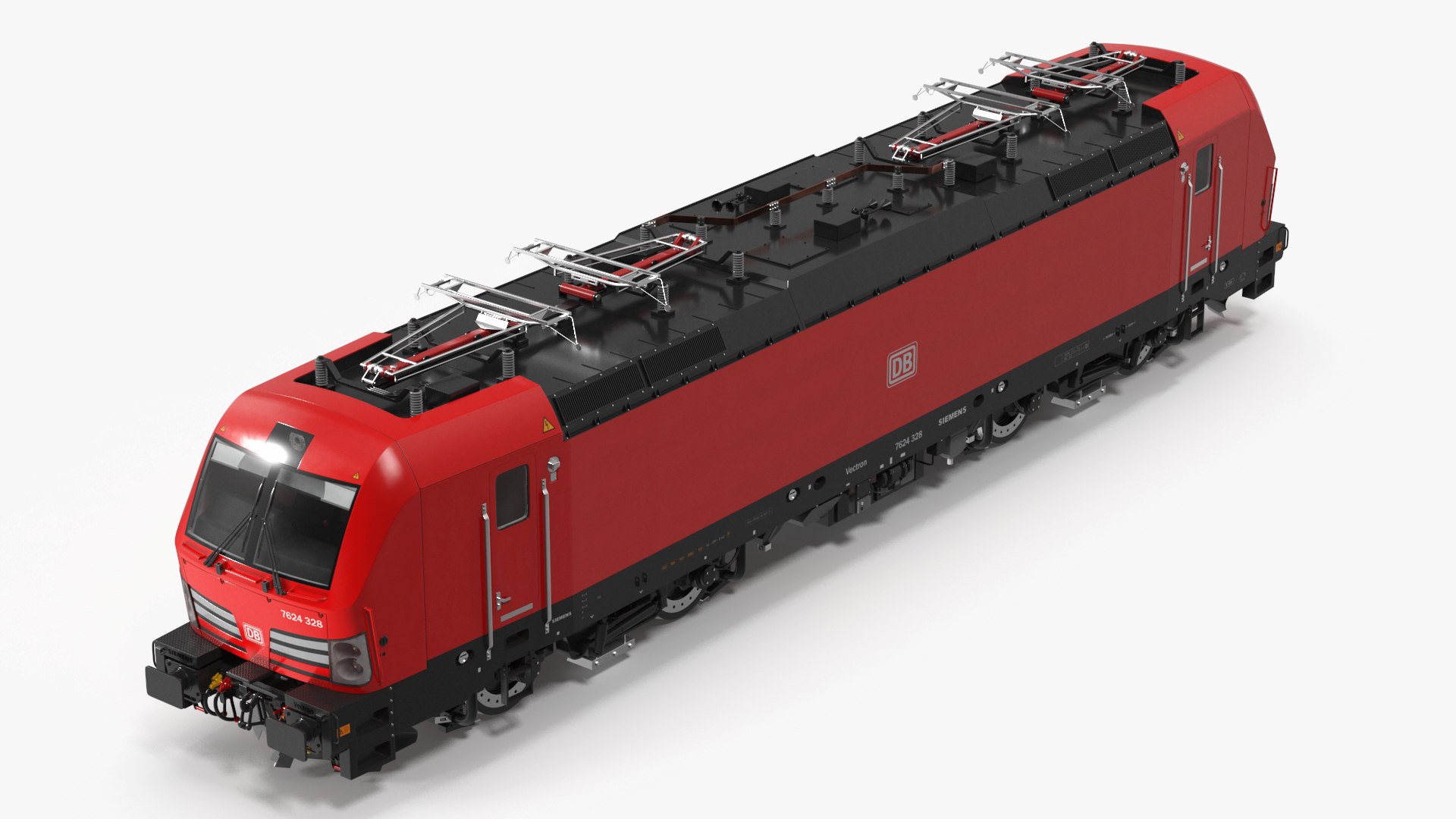 3D Red Siemens Vectron Locomotive Rigged for Maya model - TurboSquid ...