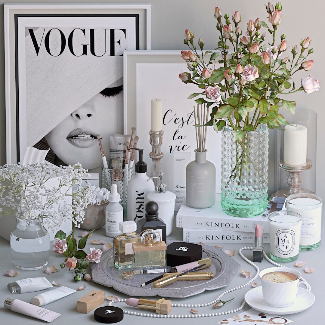 Decor cosmetics 3D model - TurboSquid 1410877