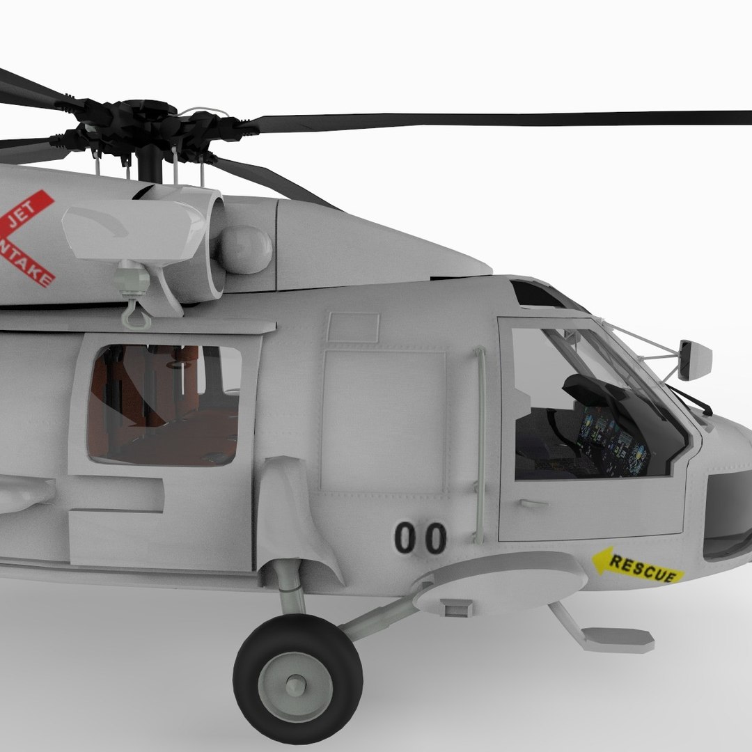 Pre-rigged Uh60f Seahawk Craft 3d Model