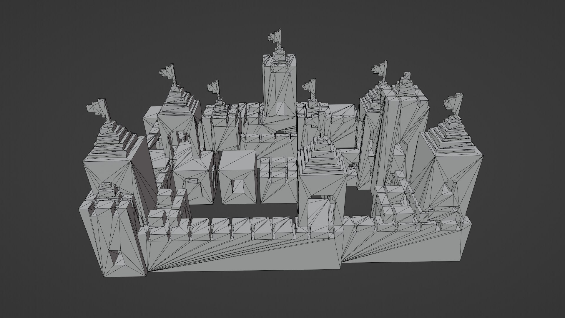 3D Model Voxel Castle - TurboSquid 1956651