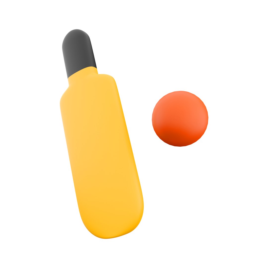 Cricket Ball Icon 3D Model - TurboSquid 2066354