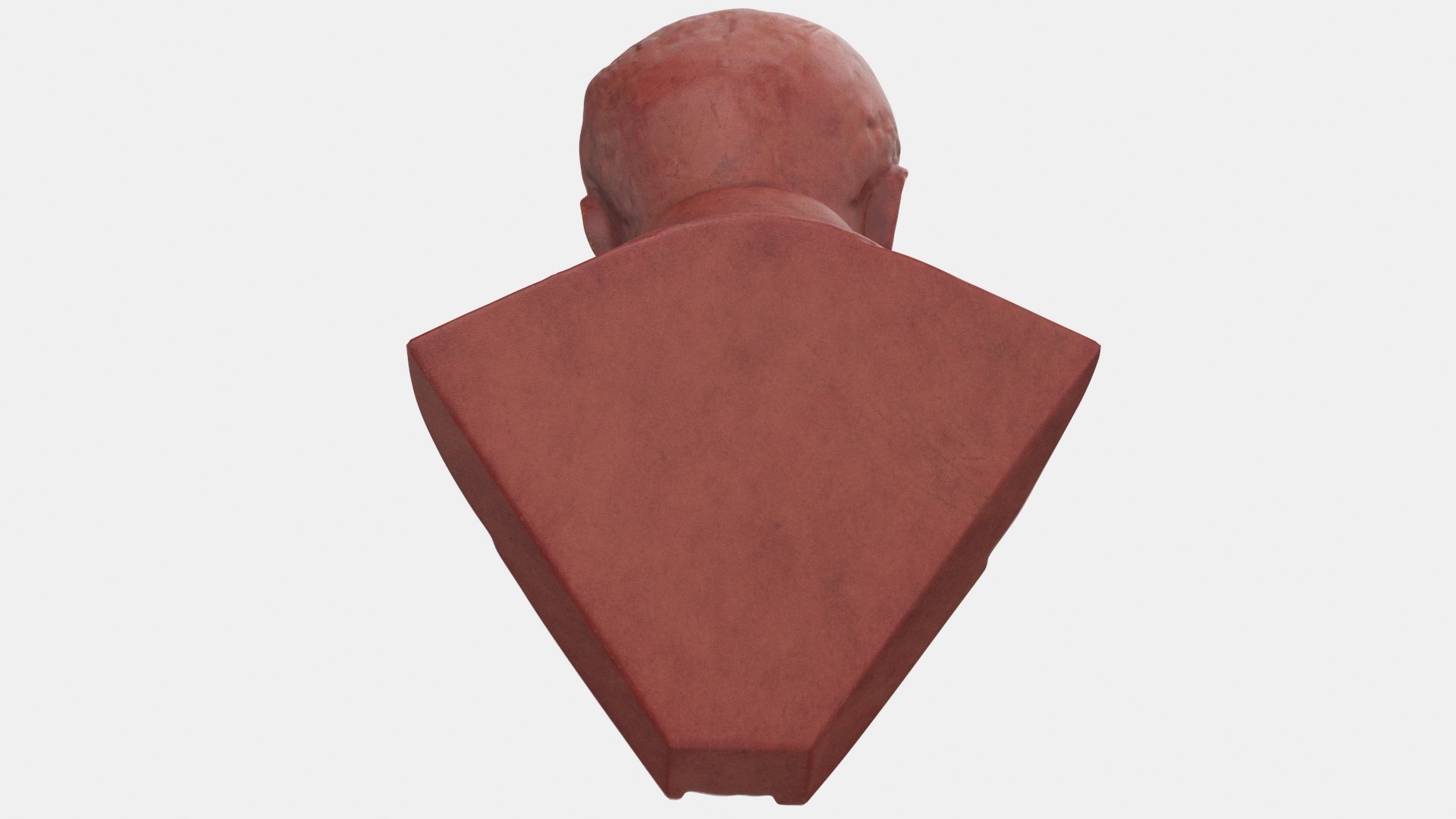 Bust Ataturk Plastic Red - PBR 3D Model - TurboSquid 2153134