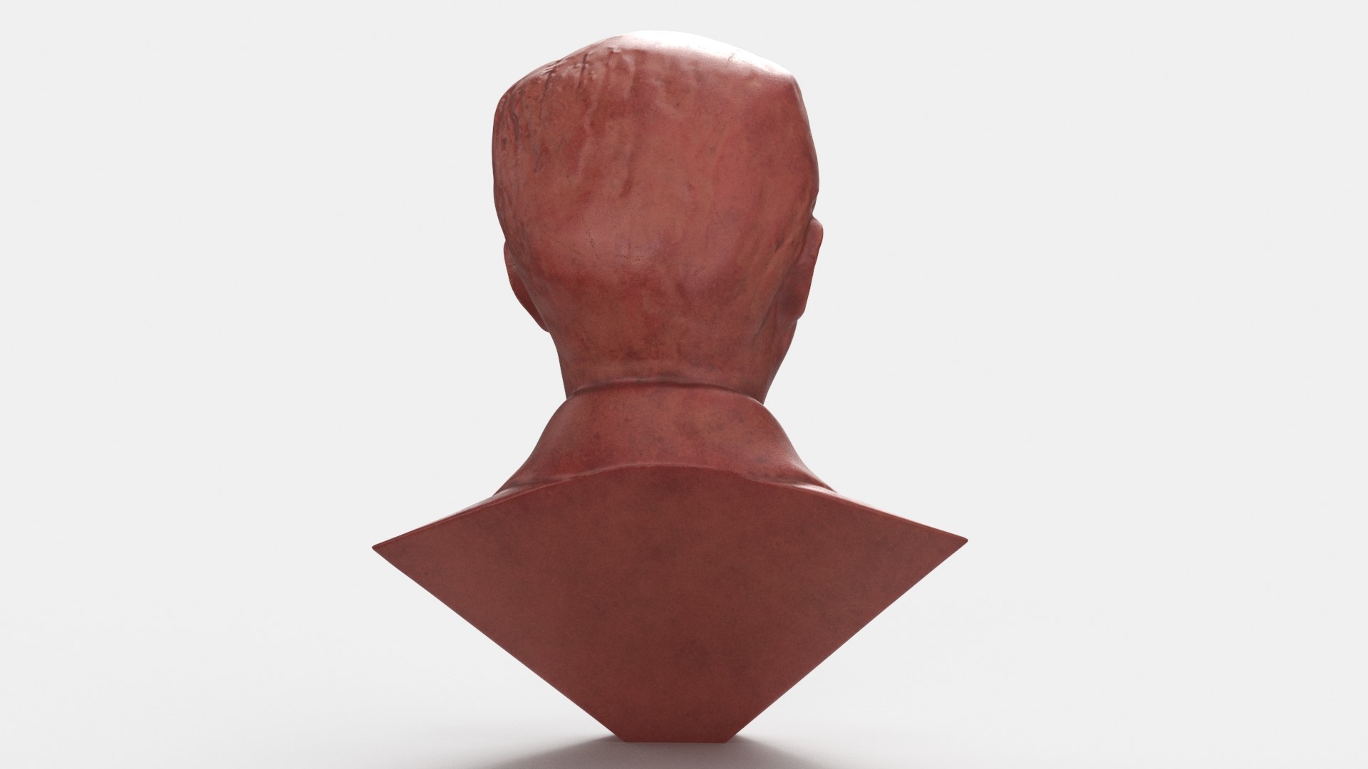 Bust Ataturk Plastic Red - PBR 3D Model - TurboSquid 2153134