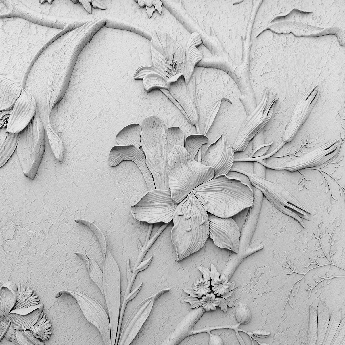 3d bas-relief relief