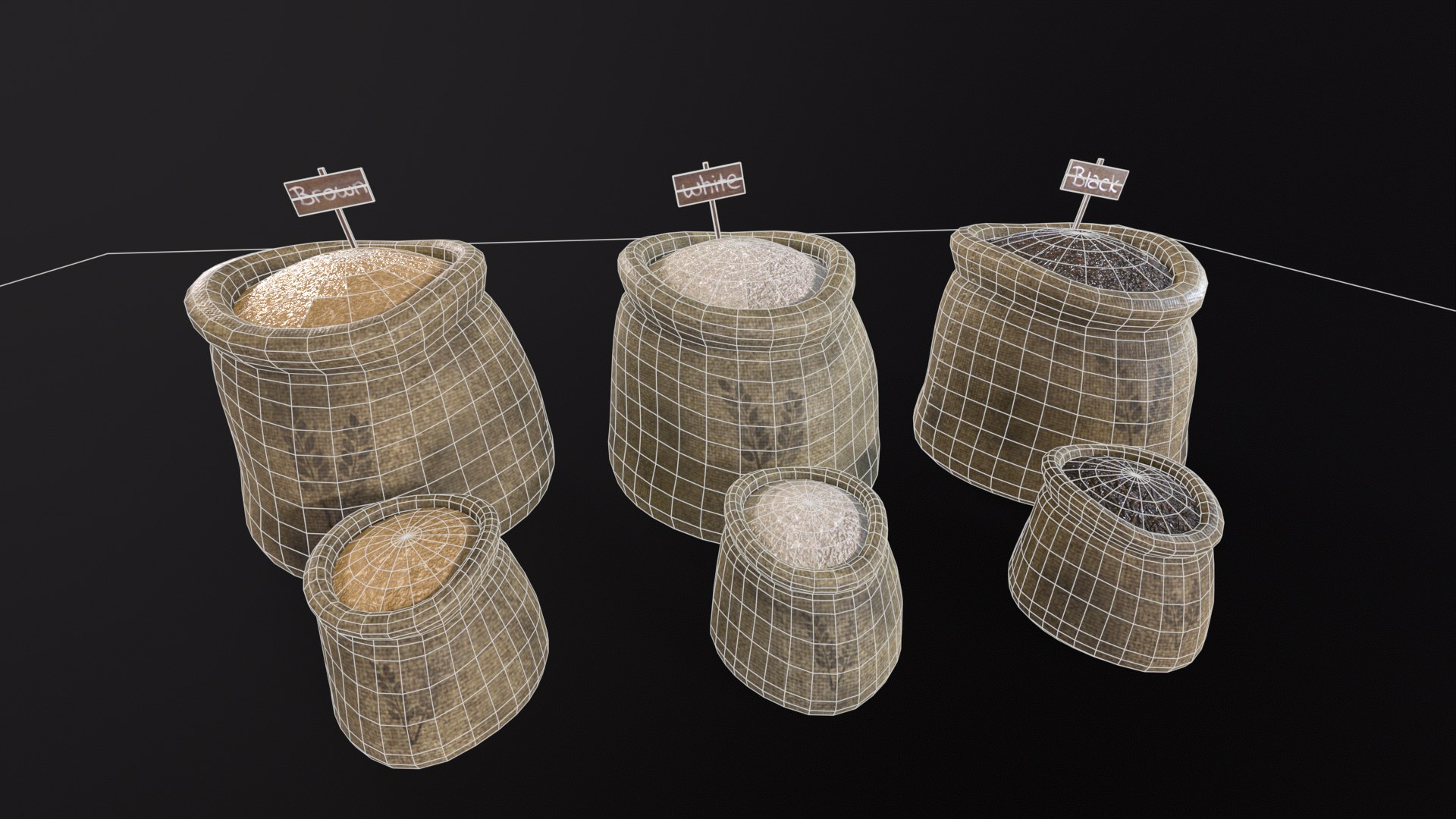 Rice Sacks 3D model - TurboSquid 2175684