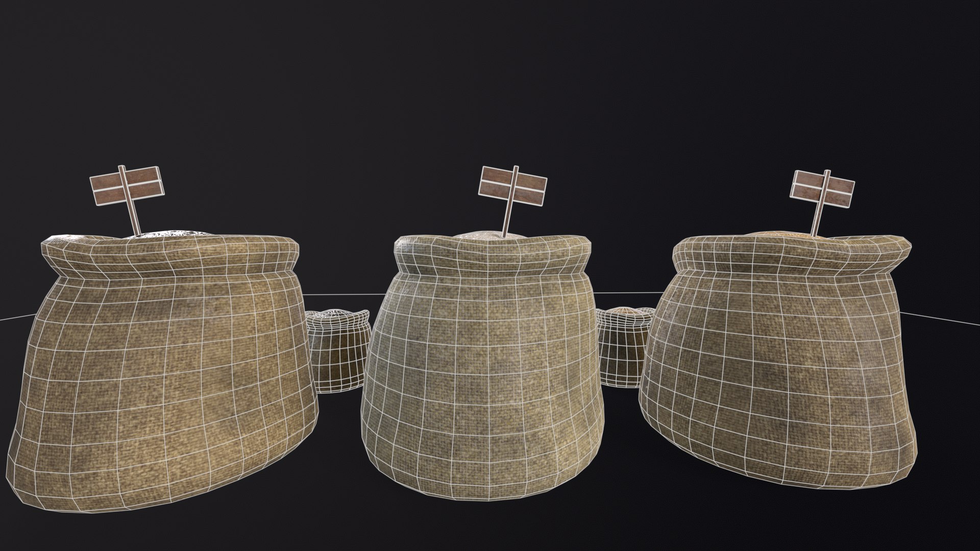 Rice Sacks 3D model - TurboSquid 2175684