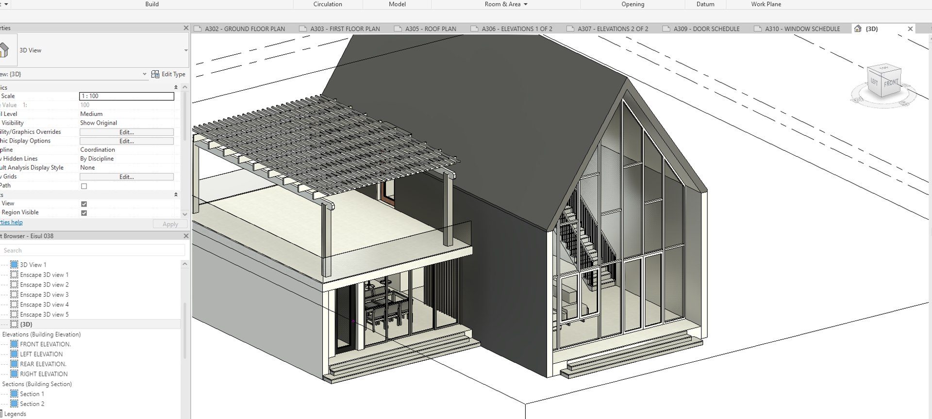 Rustic A-Frame Cabin House 3D Model - TurboSquid 2145305