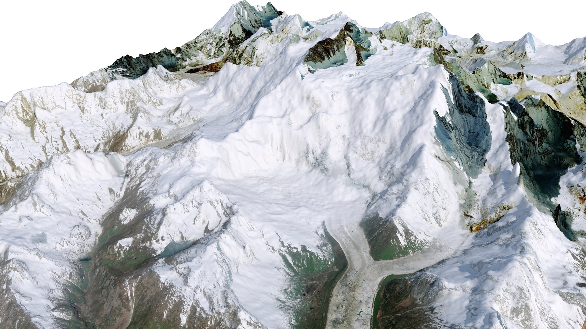 Makalu Mountain Nepal China 3D model - TurboSquid 2061717
