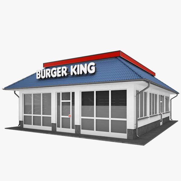burger king restaurant 3d model