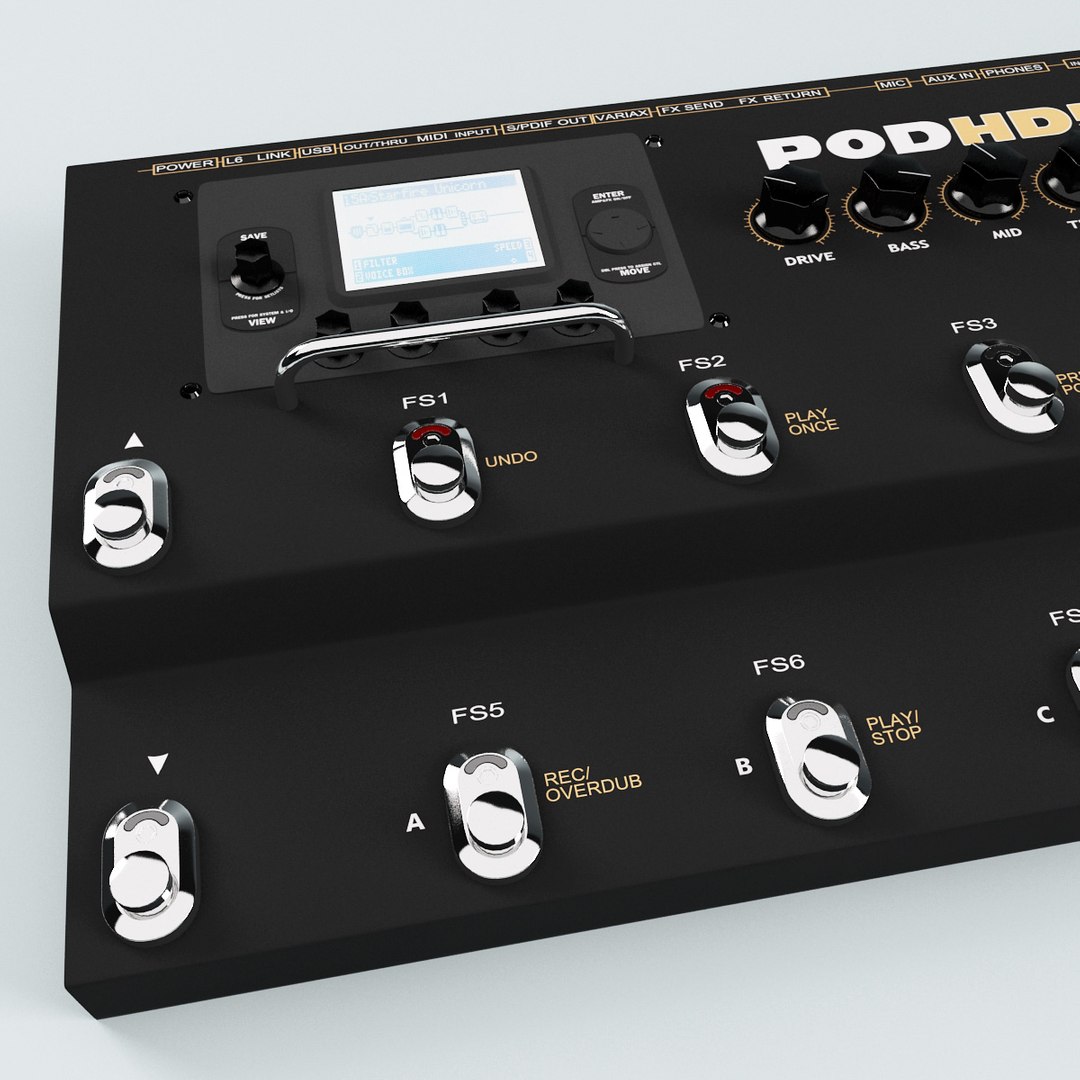 3d Multi Effects Guitar Line6 Model