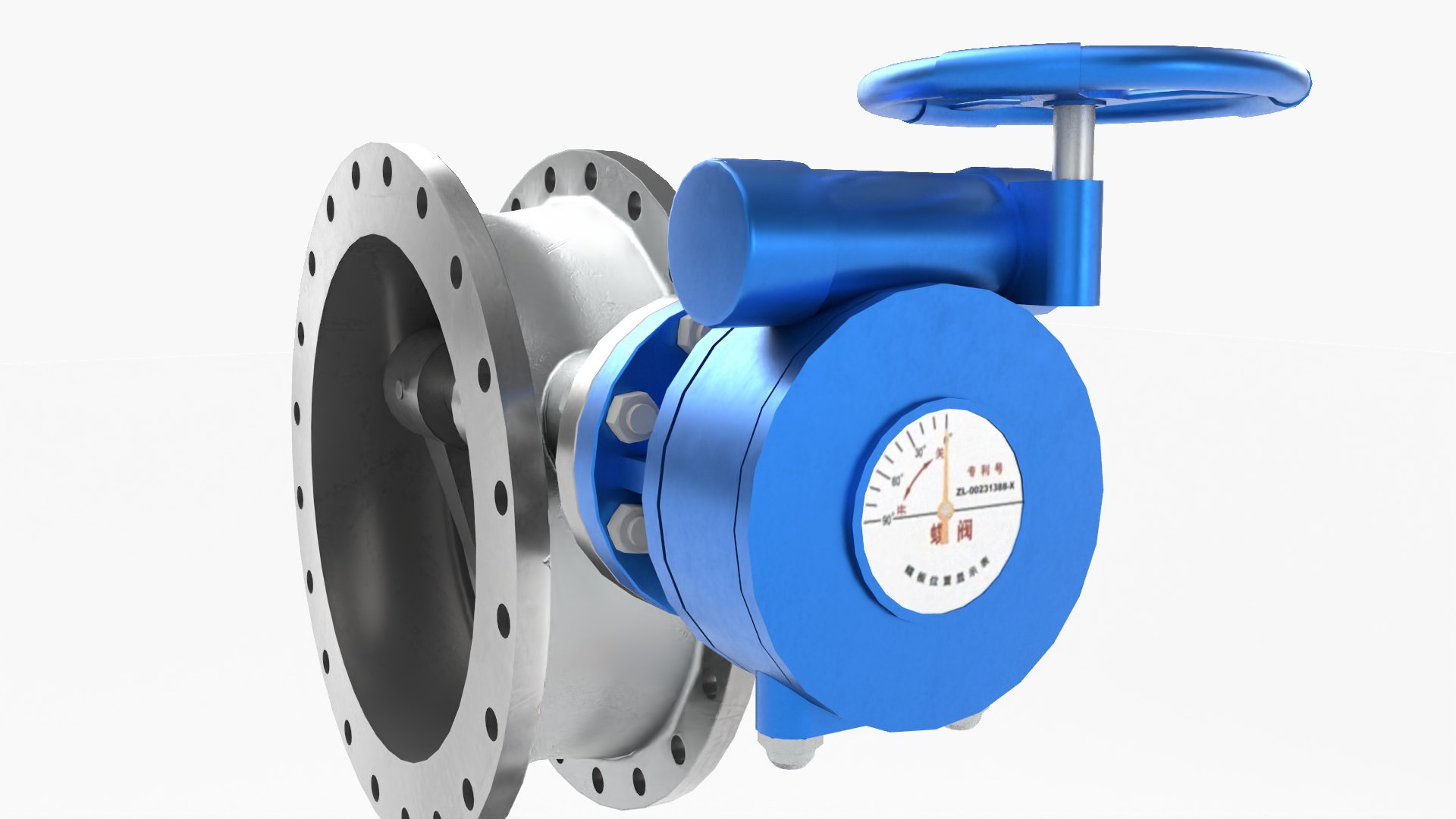 Butterfly Valve 3D Model - TurboSquid 2198327