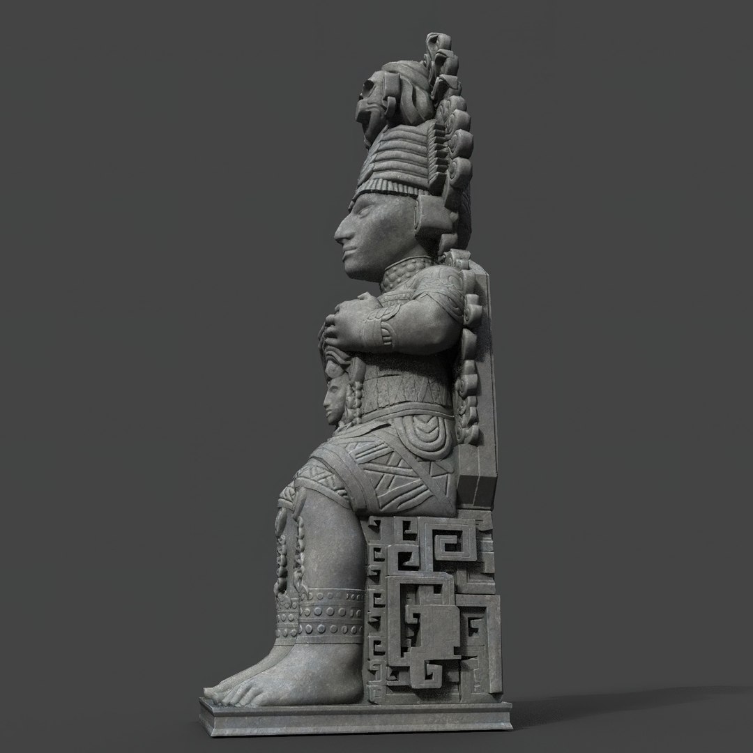 Low Poly PBR Mayan Statue 3D Model - TurboSquid 2162815