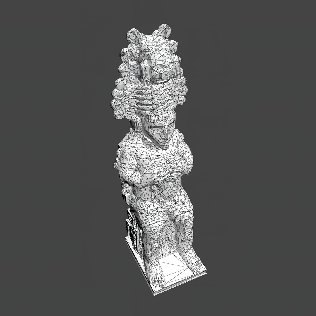 Low Poly PBR Mayan Statue 3D Model - TurboSquid 2162815