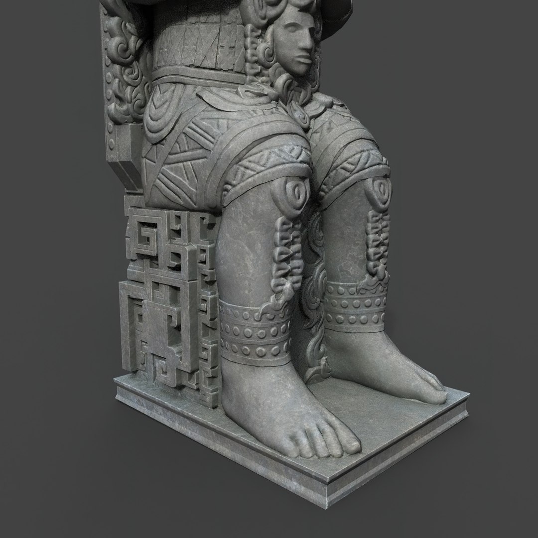 Low Poly PBR Mayan Statue 3D Model - TurboSquid 2162815