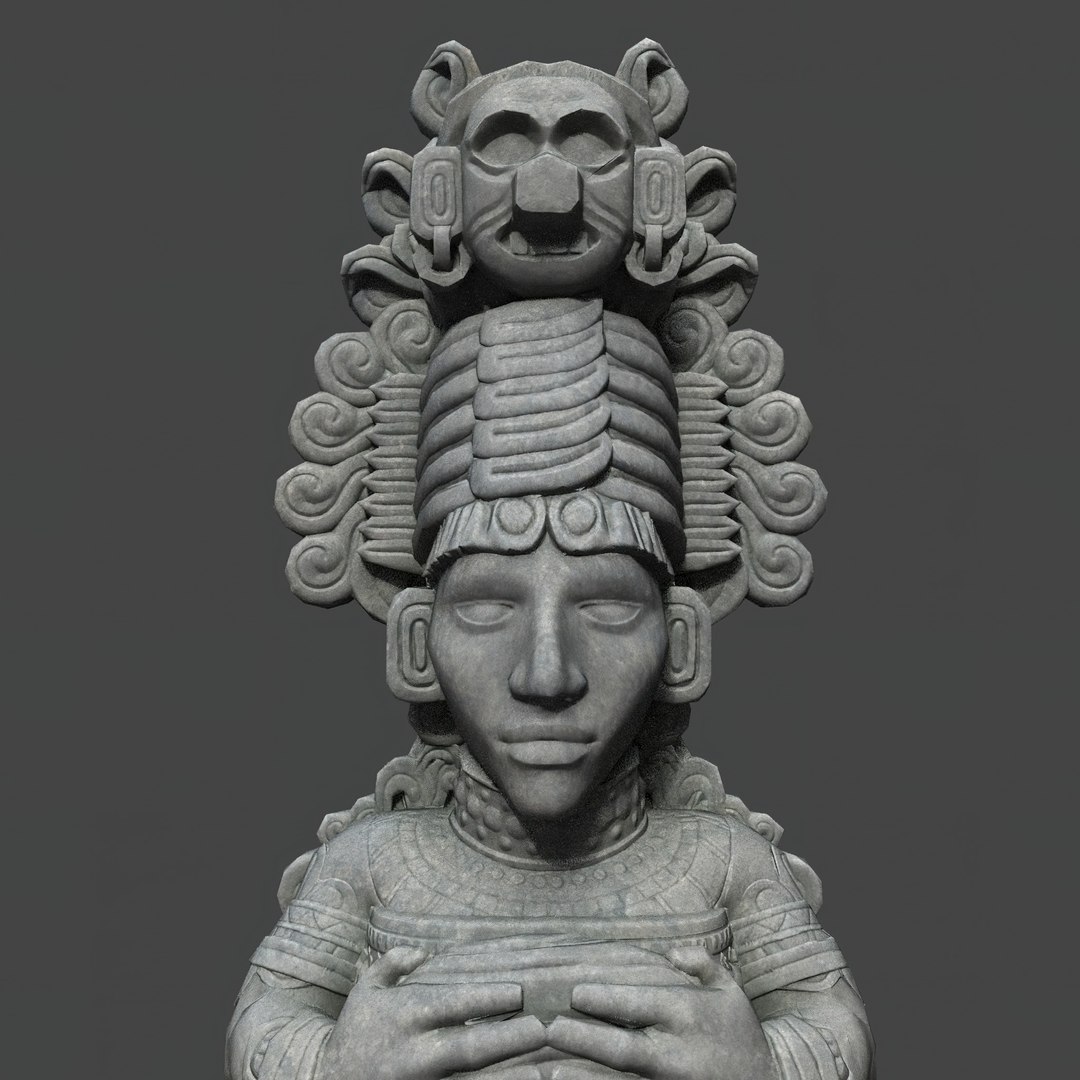 Low Poly PBR Mayan Statue 3D Model - TurboSquid 2162815