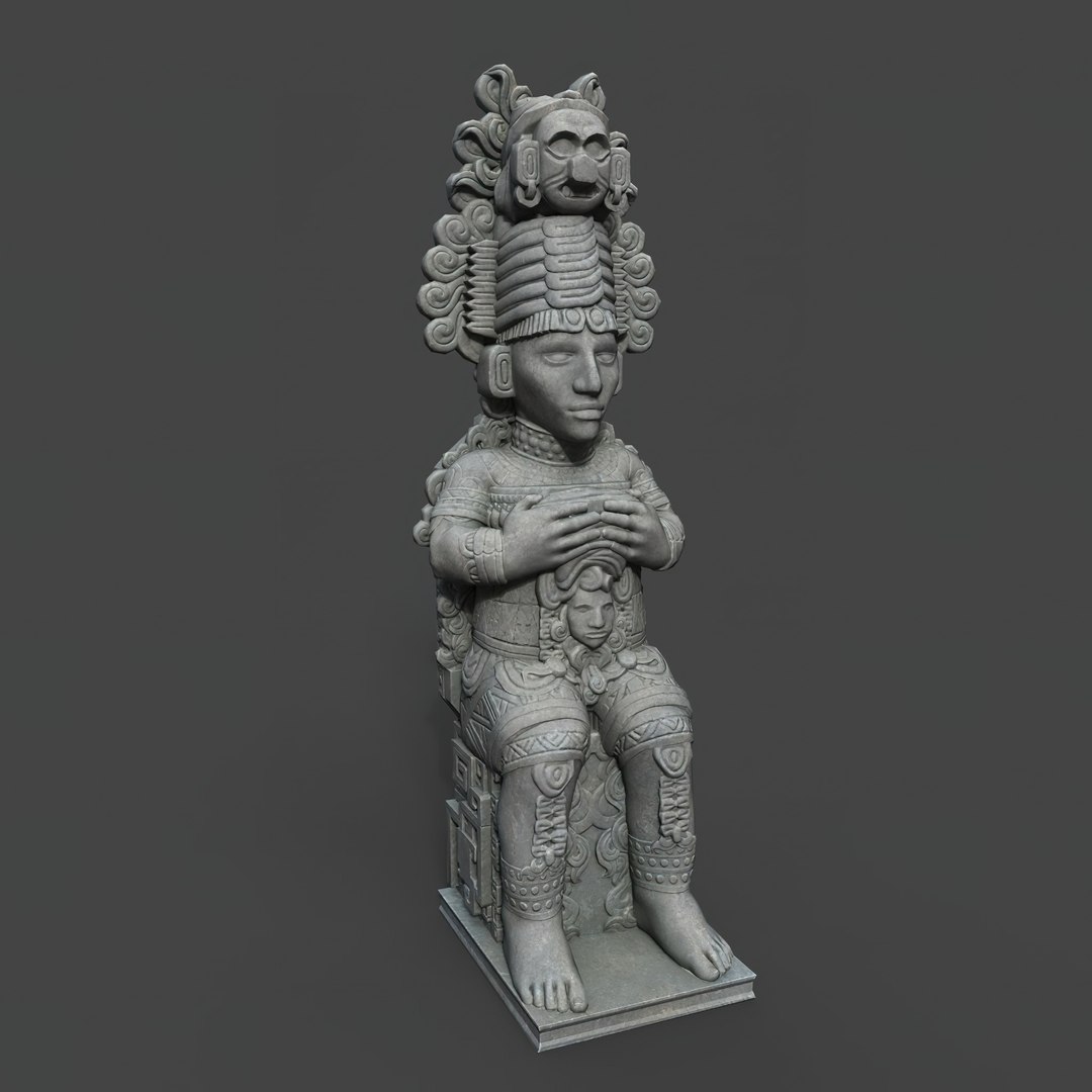 Low Poly PBR Mayan Statue 3D Model - TurboSquid 2162815