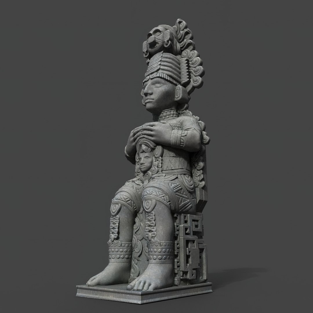 Low Poly PBR Mayan Statue 3D Model - TurboSquid 2162815