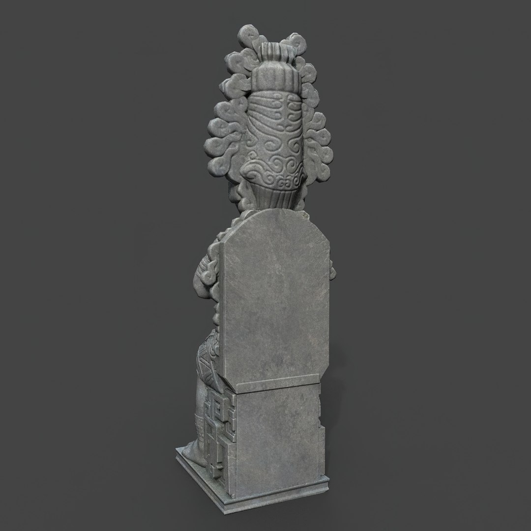 Low Poly PBR Mayan Statue 3D Model - TurboSquid 2162815