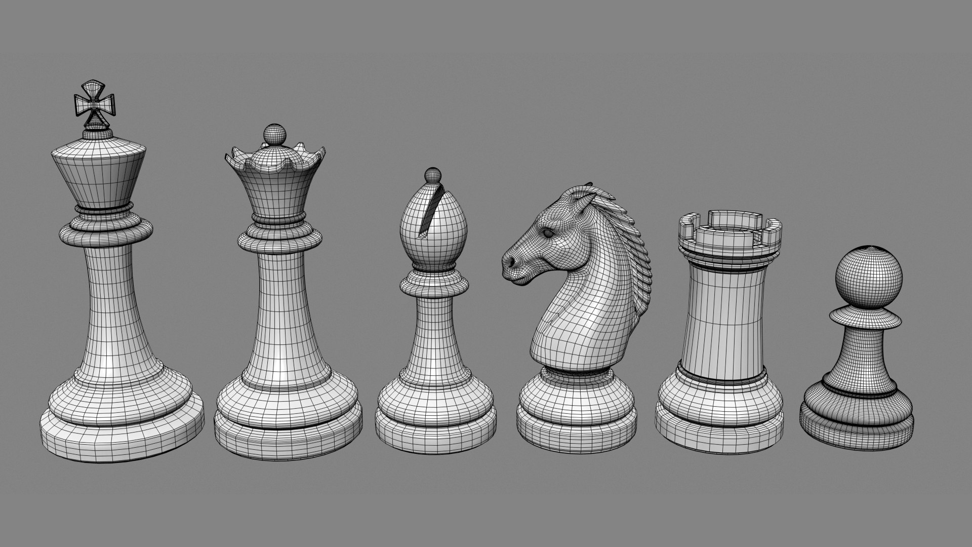 RAY STYLE CHESS SET 3D - TurboSquid 2236472