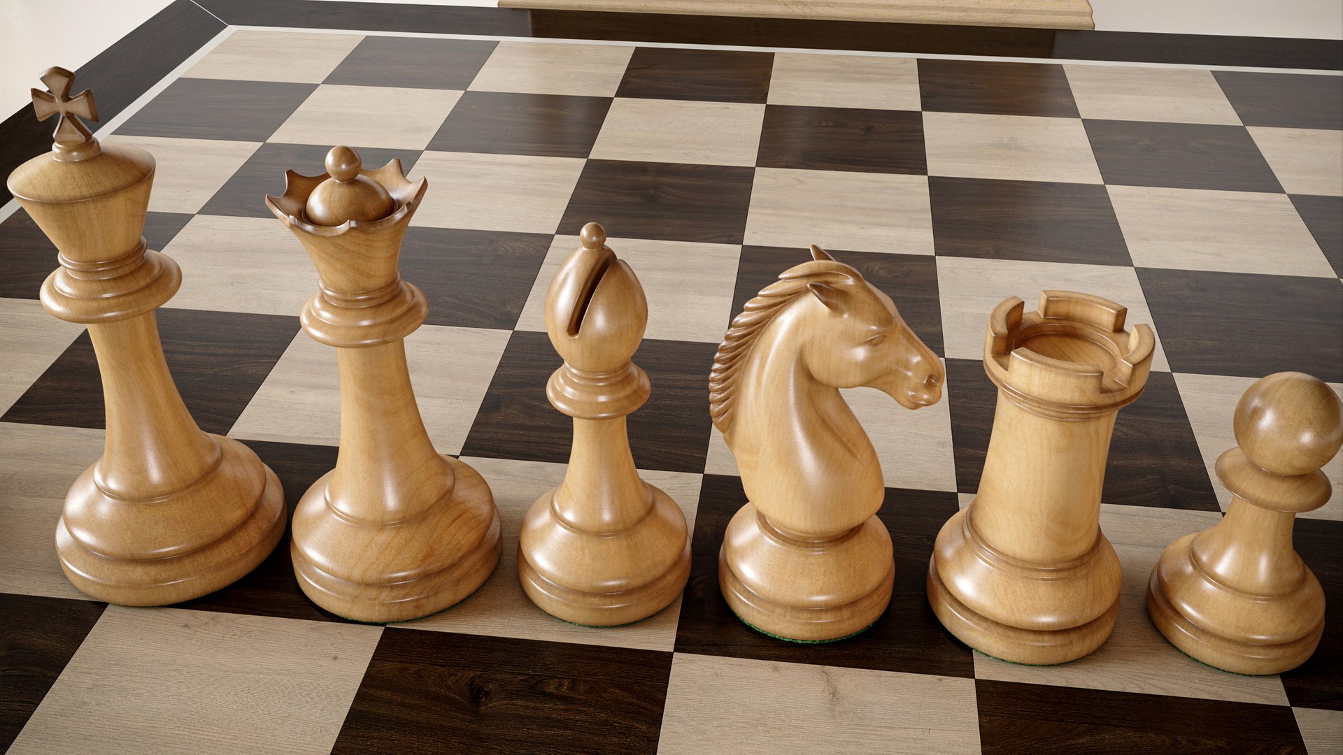 RAY STYLE CHESS SET 3D - TurboSquid 2236472