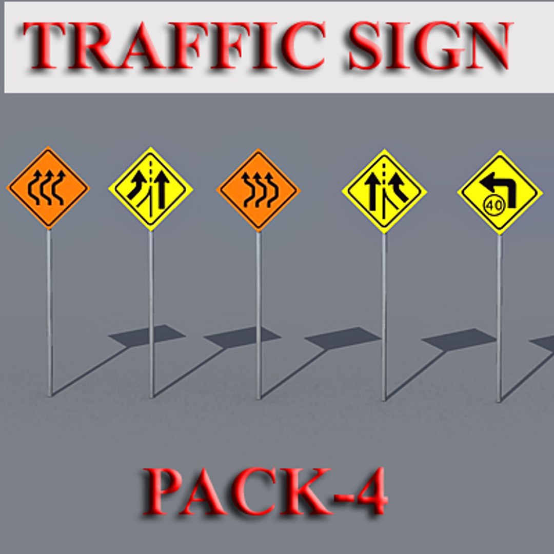 traffic sign 3d model