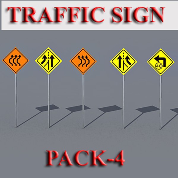 traffic sign 3d model