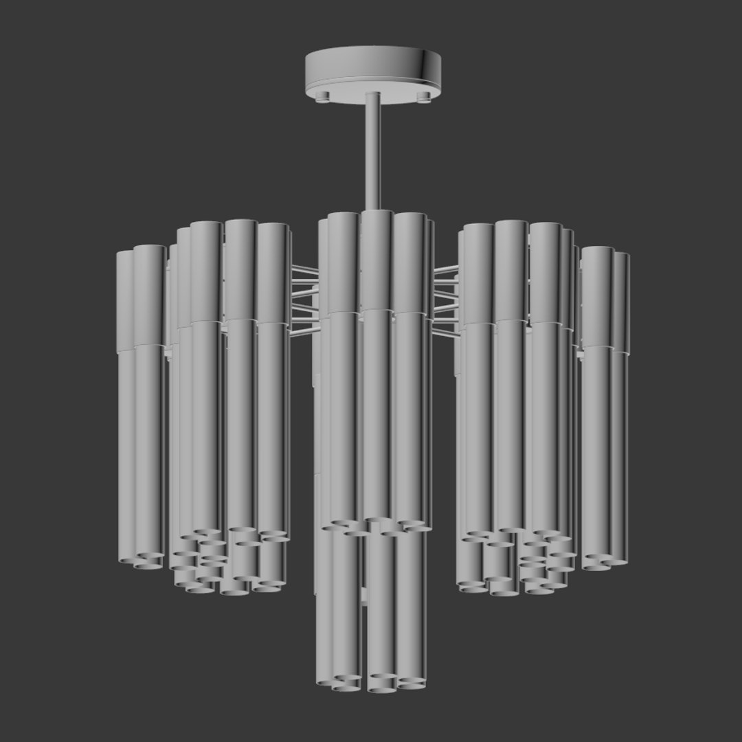 Pendant lamp kamable chandelier 3D model - TurboSquid 1606040