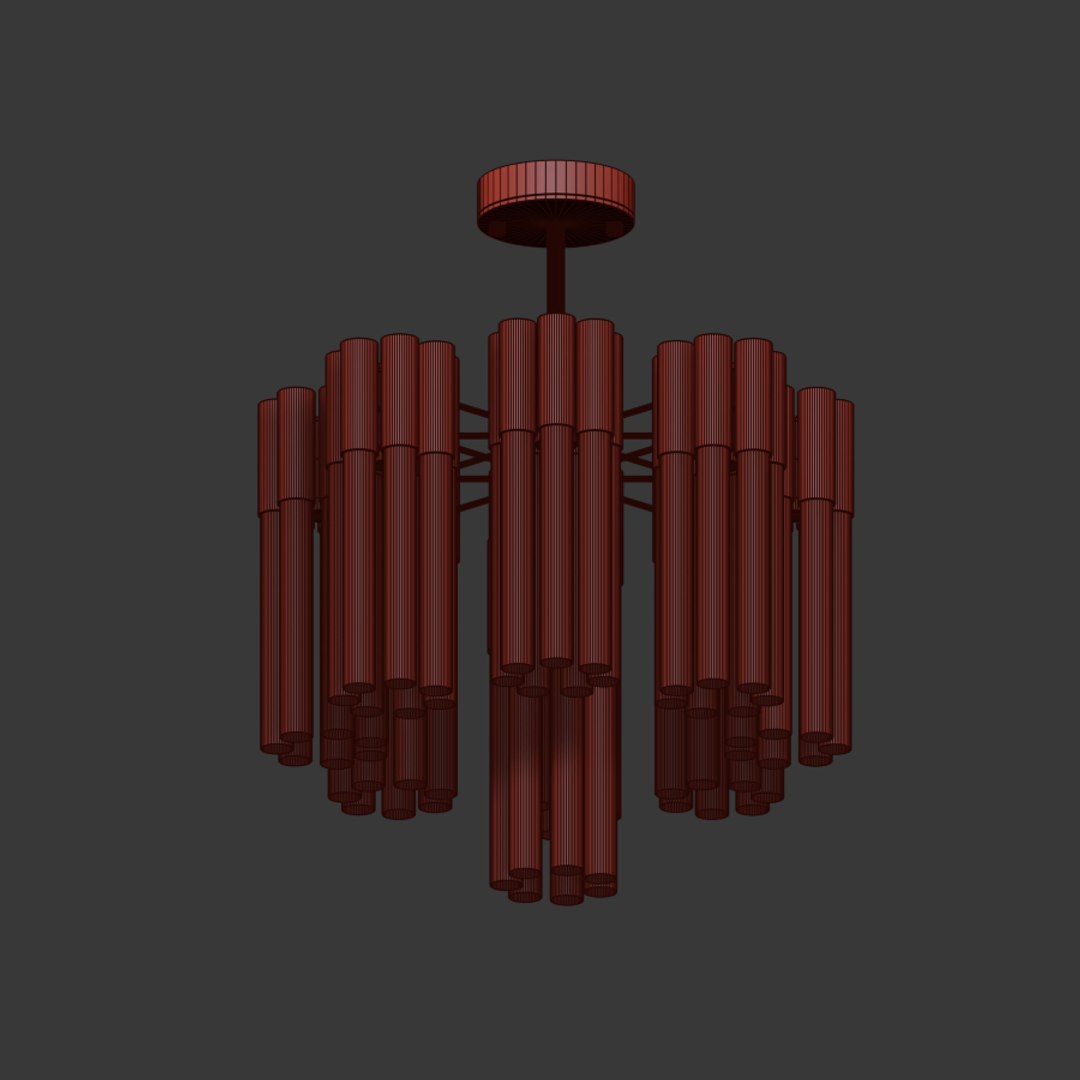 Pendant lamp kamable chandelier 3D model - TurboSquid 1606040