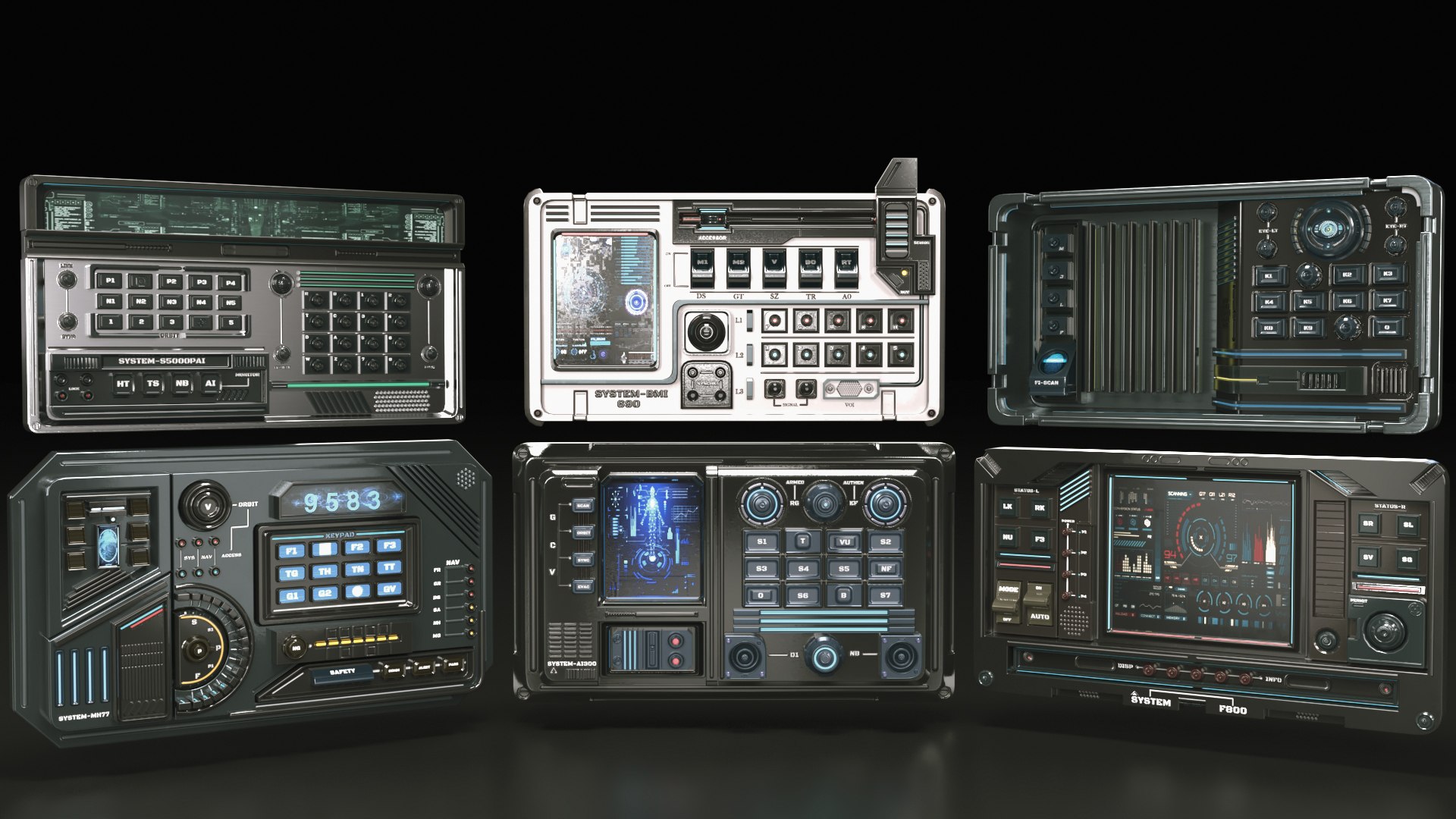 Control Panel 3D Model - TurboSquid 2123388