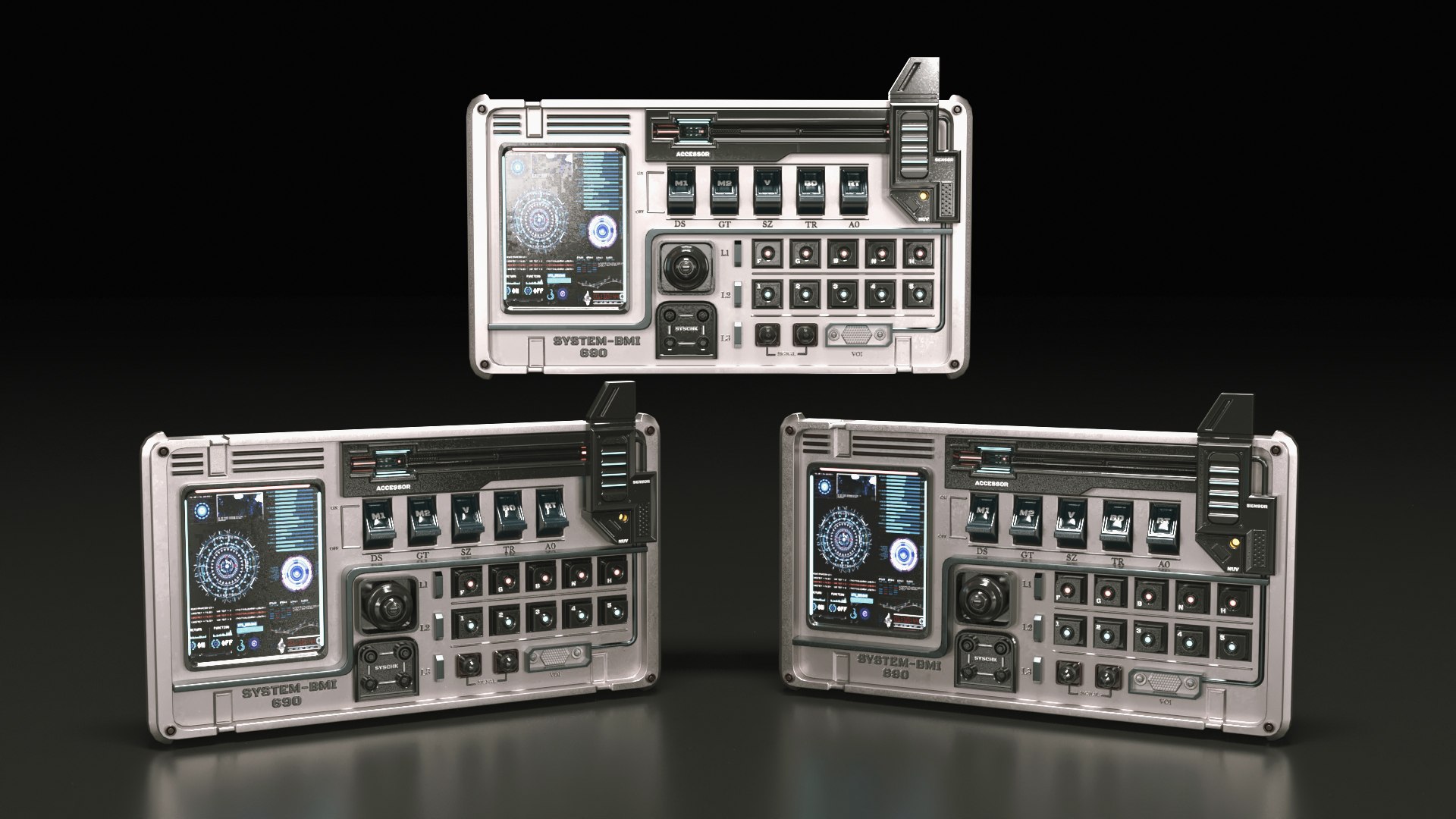 Control Panel 3D Model - TurboSquid 2123388