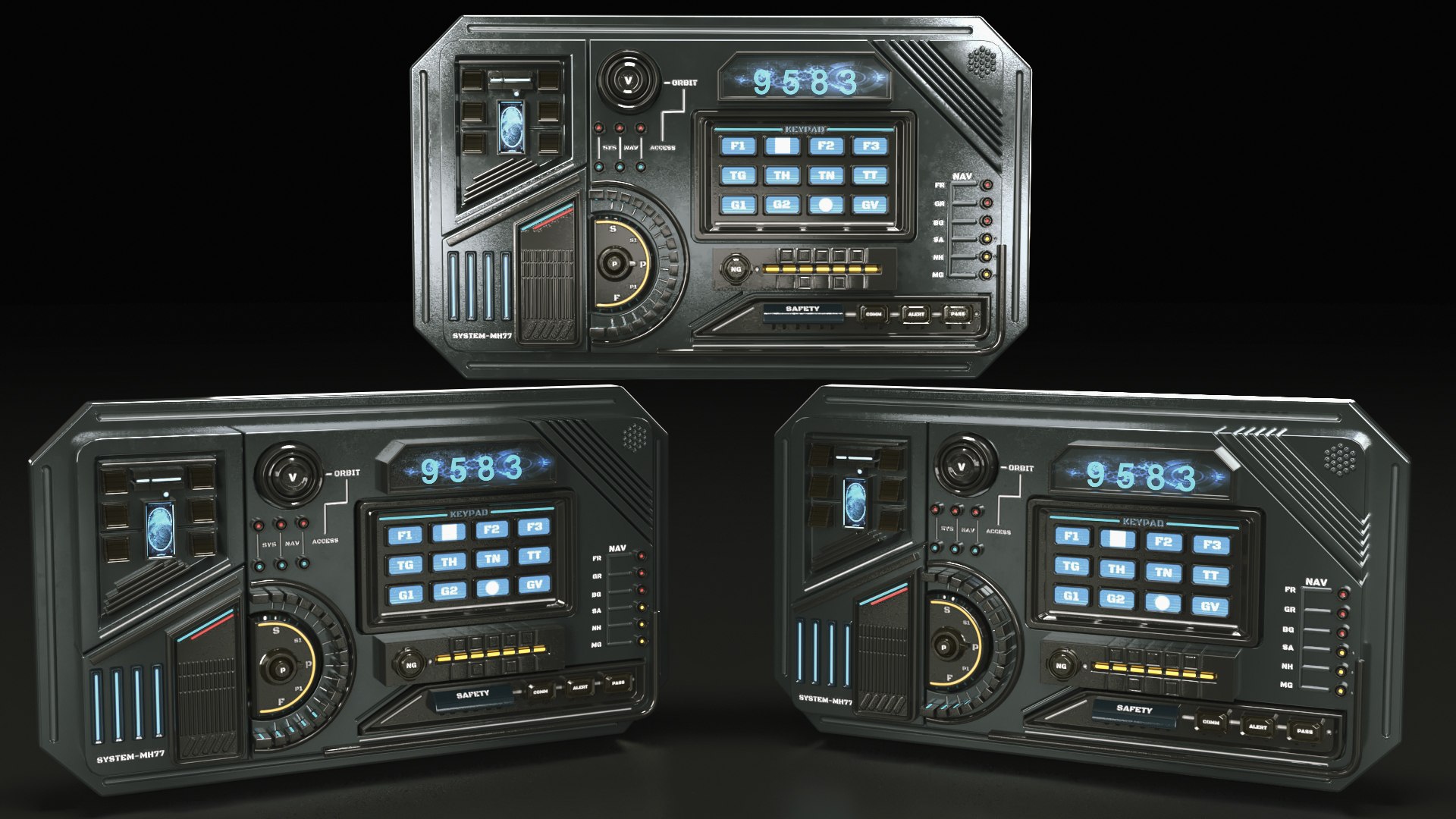 Control Panel 3D Model - TurboSquid 2123388