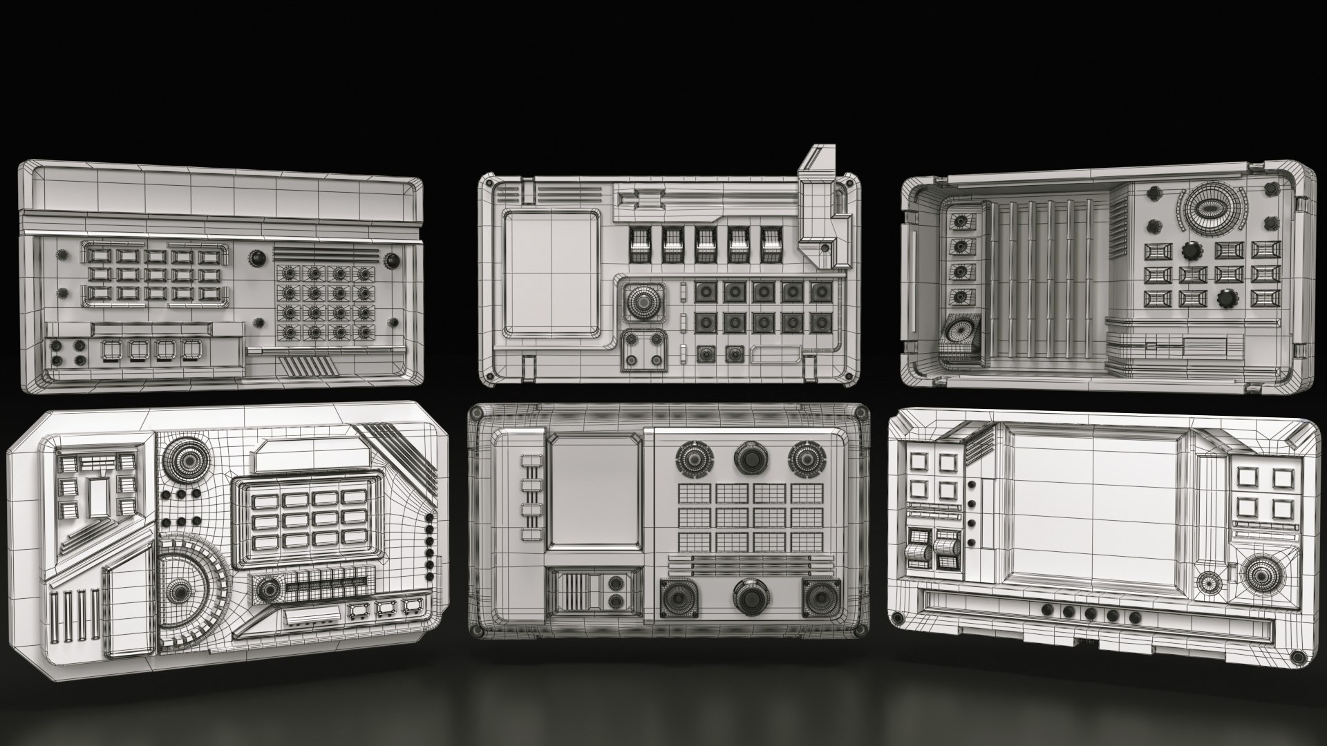Control Panel 3D Model - TurboSquid 2123388