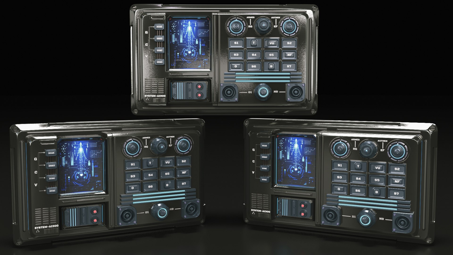 Control Panel 3D Model - TurboSquid 2123388