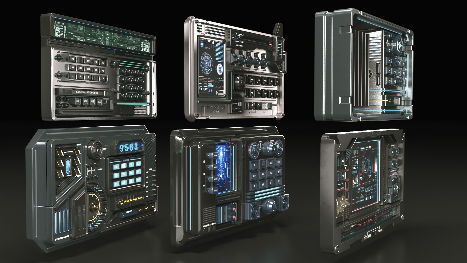 Control Panel 3D Model - TurboSquid 2123388