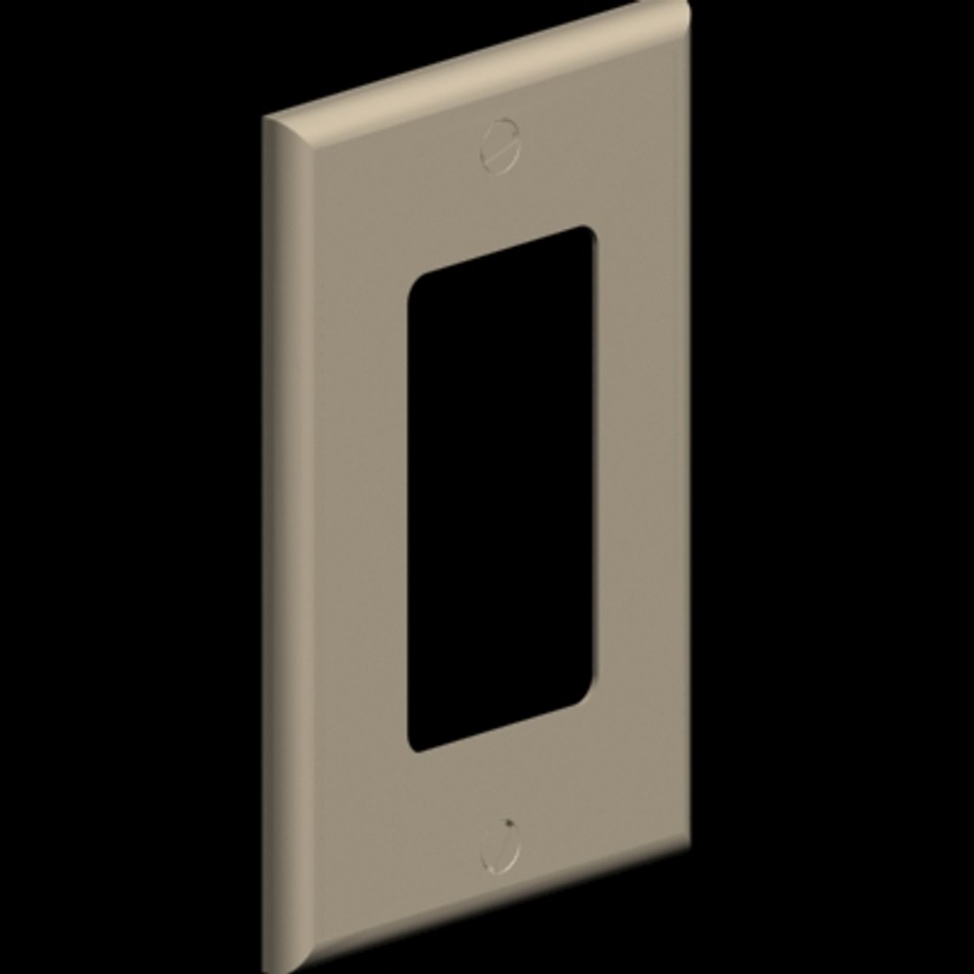 decora style combination wall outlet 3d model