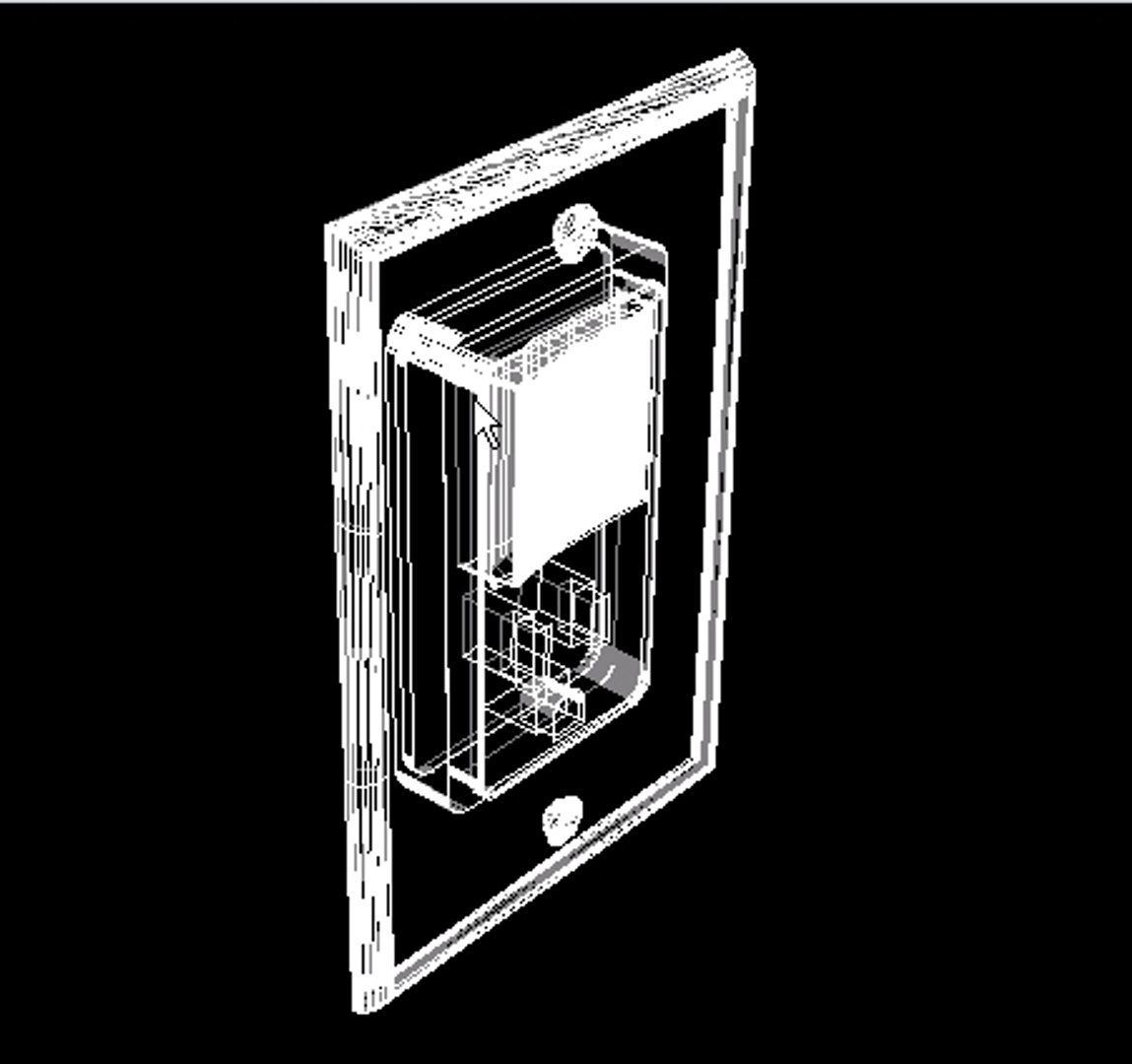 decora style combination wall outlet 3d model