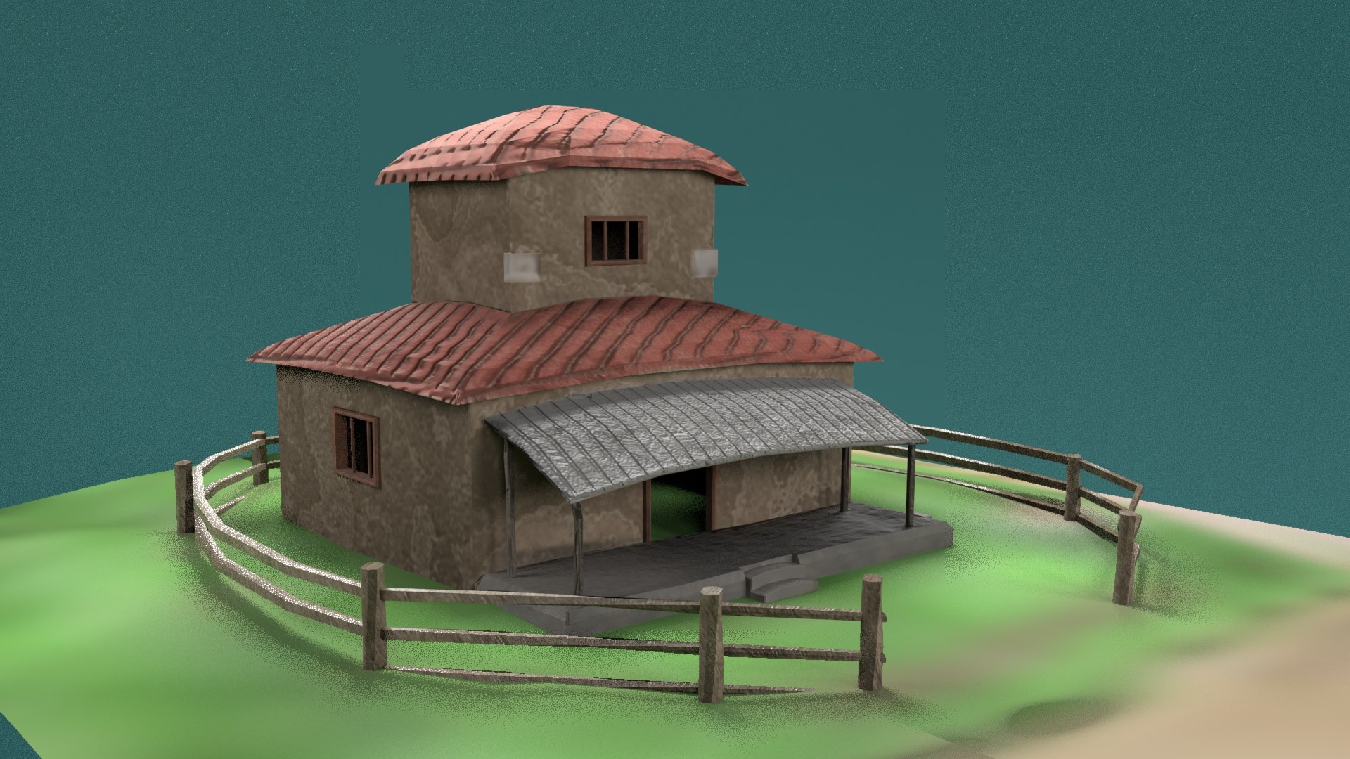 3D Village House Model - TurboSquid 1698295